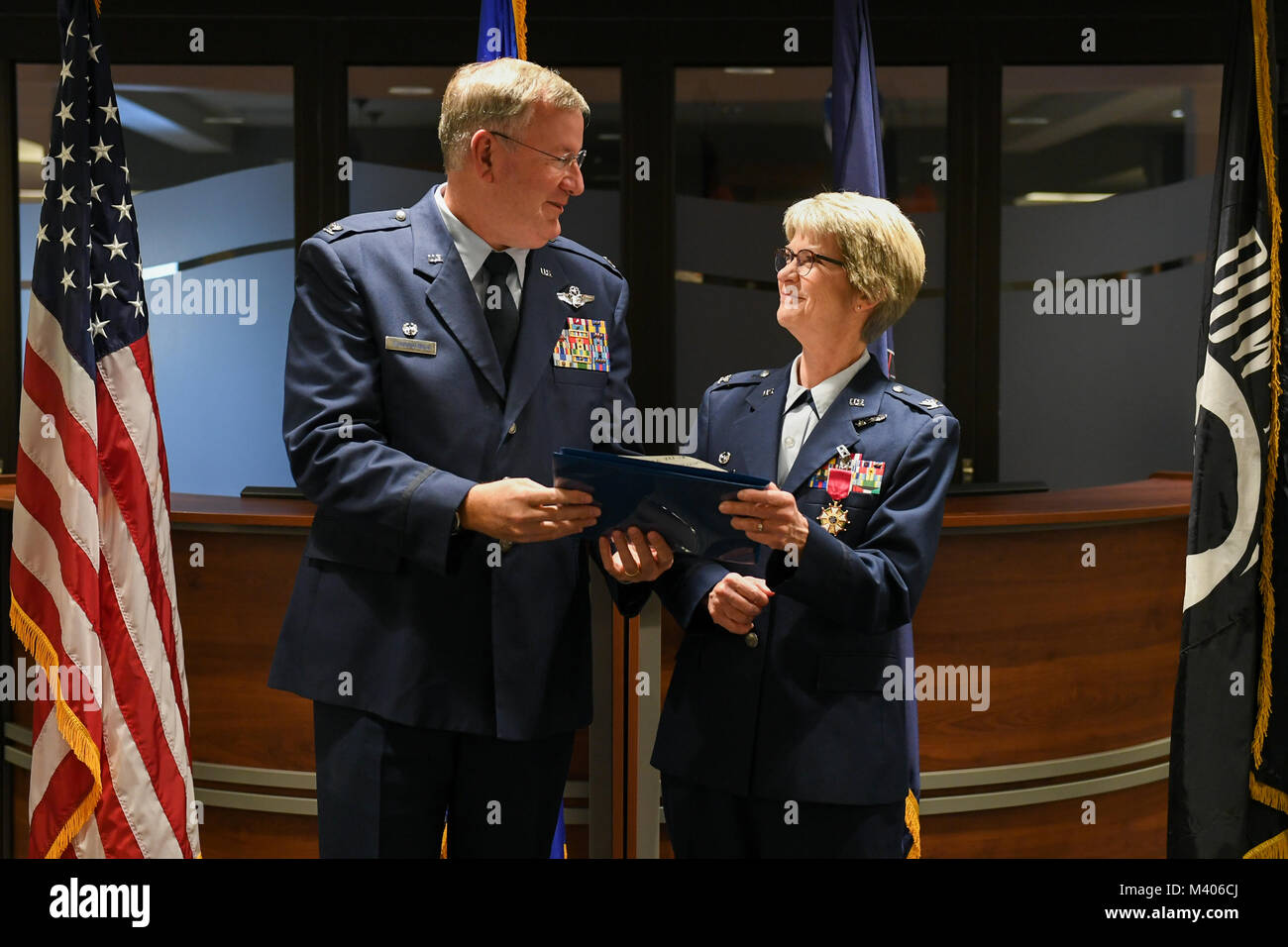 Col. Jeff VanDootingh, commander of the 911th Airlift Wing, and Col ...