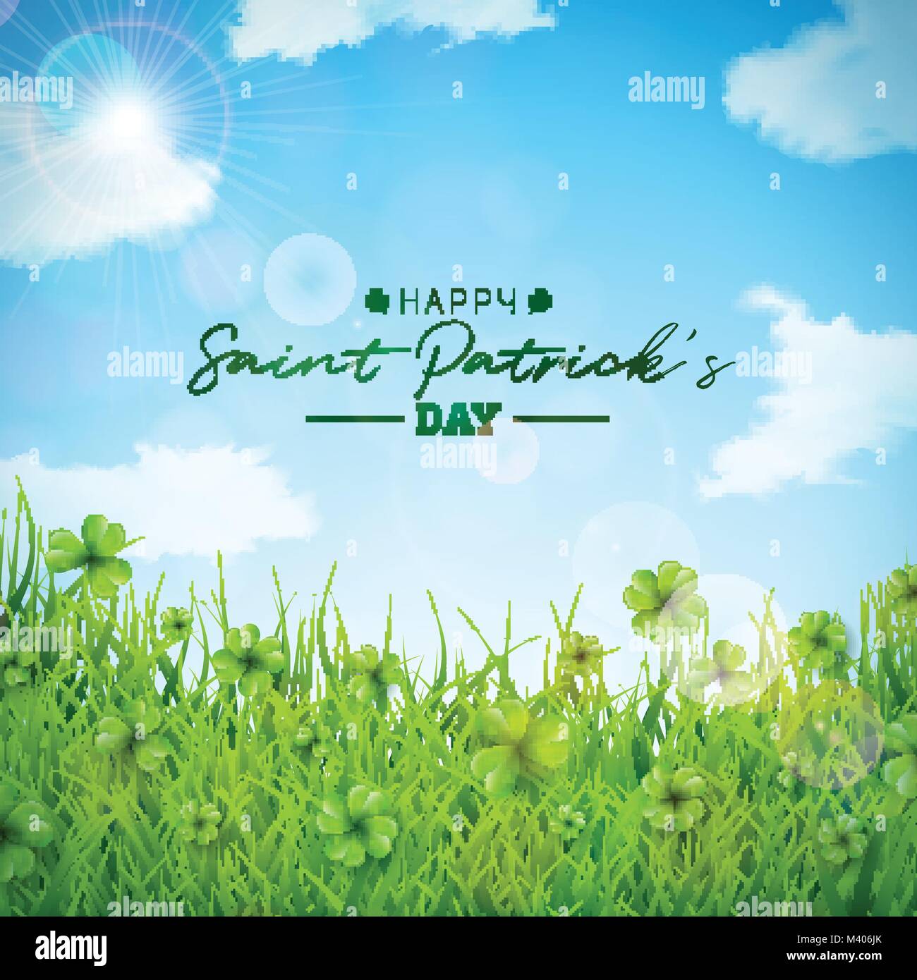 Green field ireland Stock Vector Images - Alamy