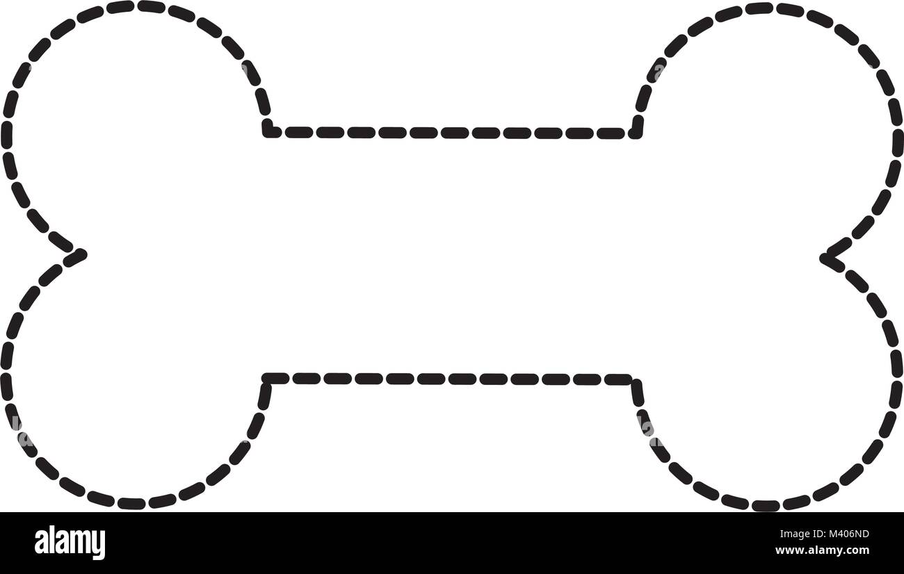 dotted shape dog bone meal nutrition diet Stock Vector Image & Art - Alamy