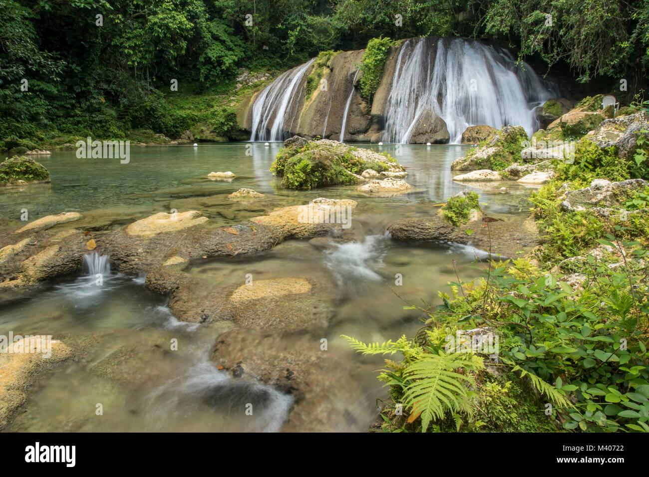YS Falls, waterfall in St. Elizabeth, Jamaica, West Indies, Caribbean ...