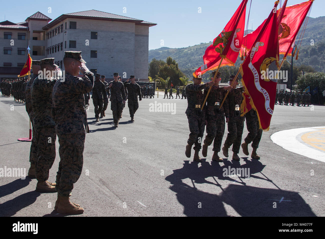 U.S. Marine Corps Col. Jeff C. Holt, the Commanding Officer for School ...