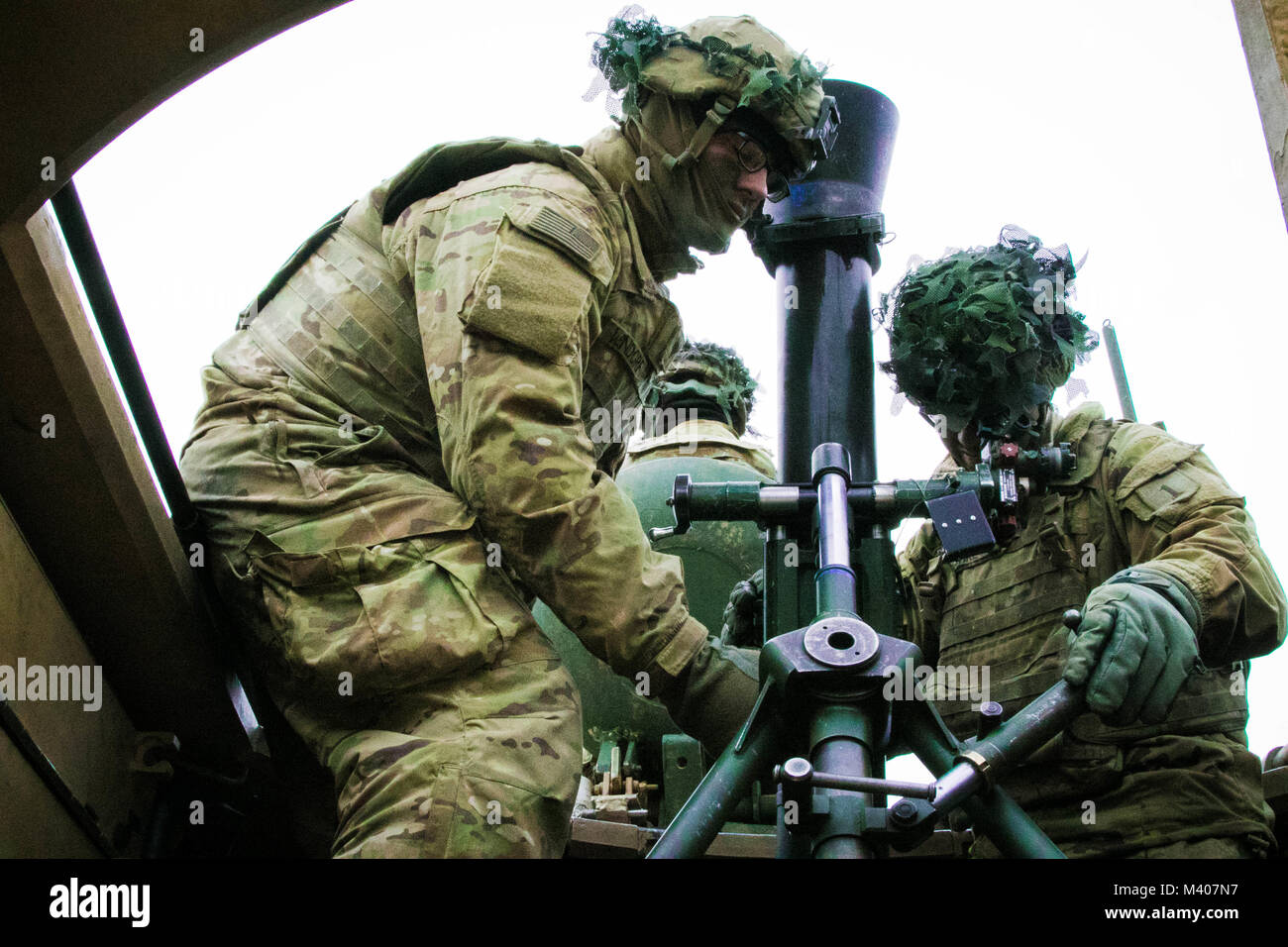 Spc. Rickey Wendorf (left), and Pfc. Riley Clare, both indirect fire ...