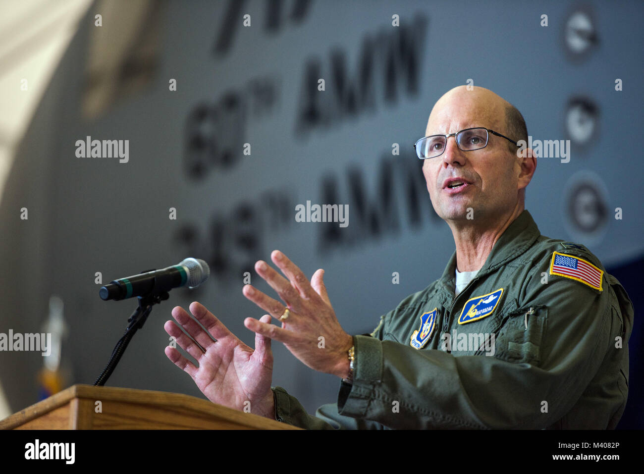 U.S. Air Force Col. Raymond Kozak, 349th Air Mobility Wing commander ...