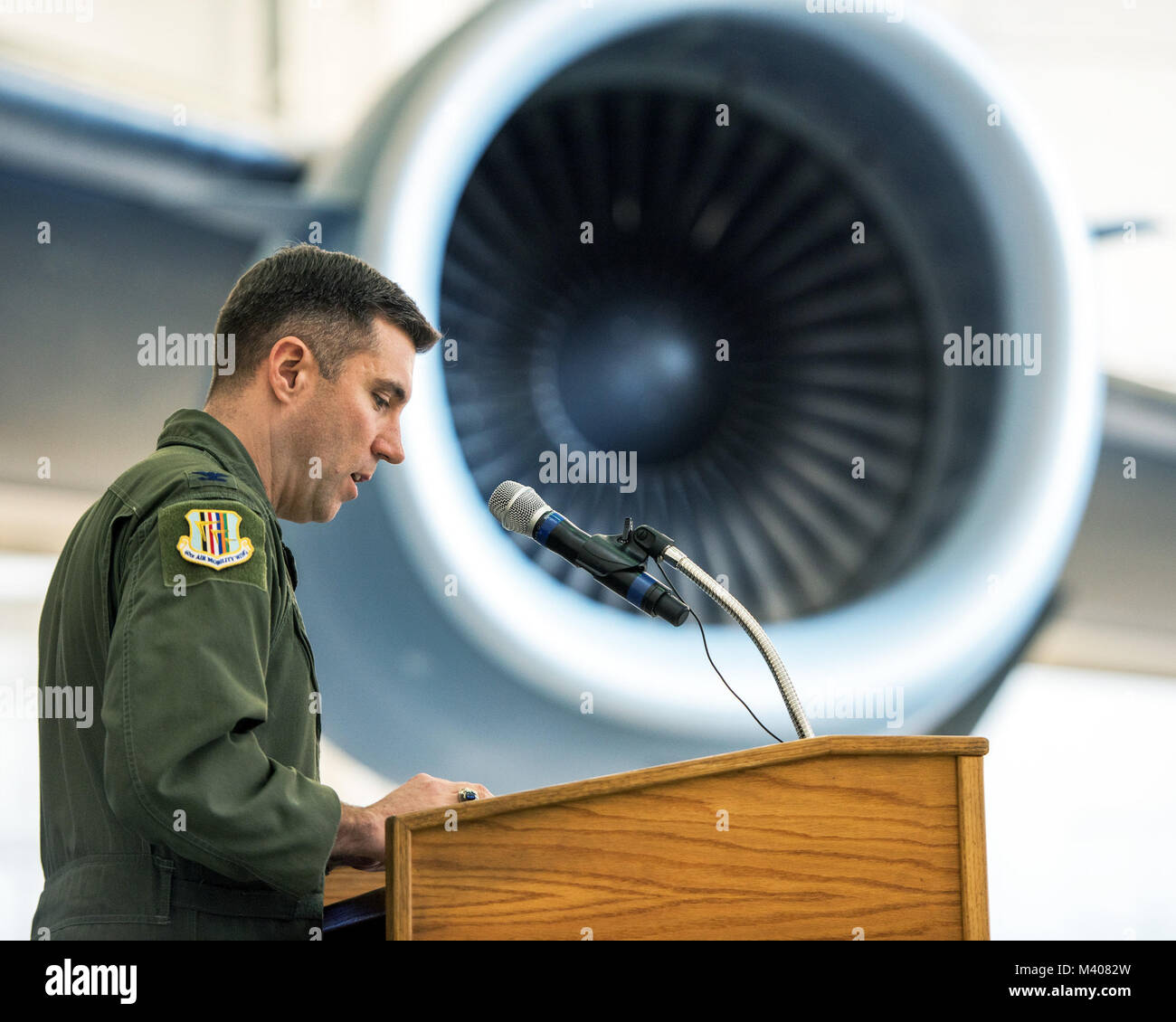U.S. Air Force Col. John Klein 60th Air Mobility Wing commander ...