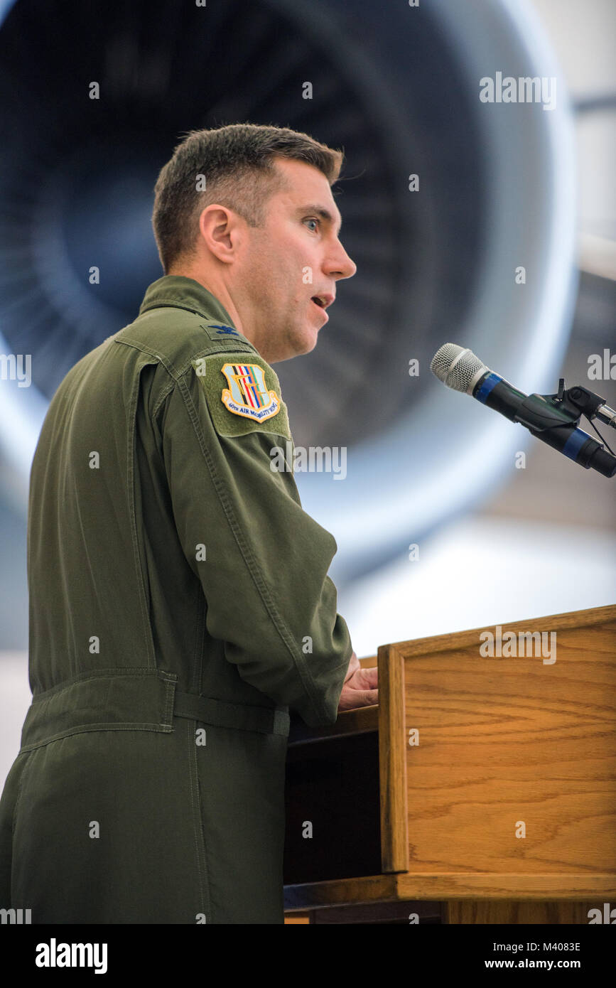 U.S. Air Force Col. John Klein 60th Air Mobility Wing commander ...