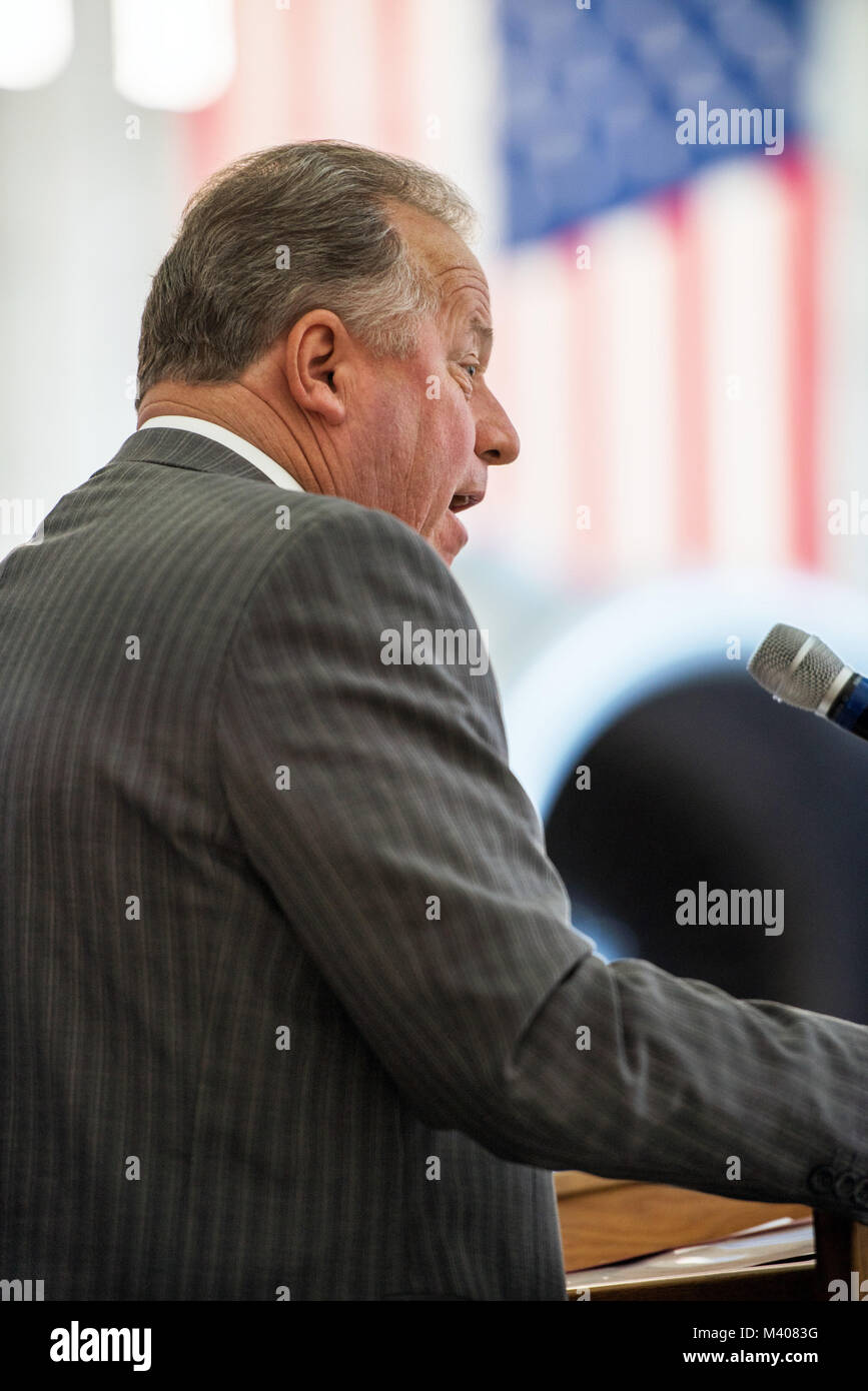 State Senator Bill Dodd (D-Napa), 3rd Senate District, provides remarks ...