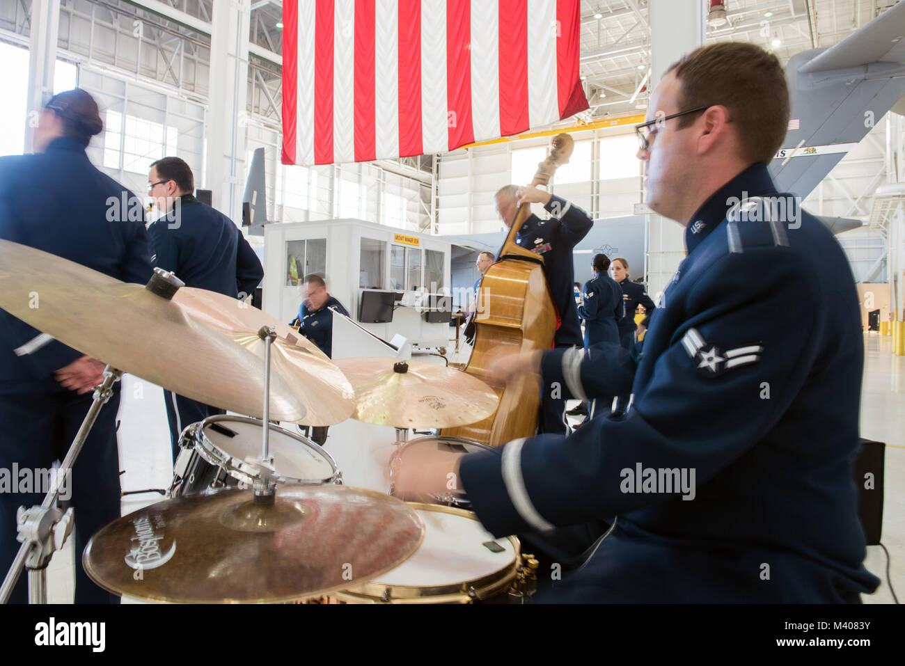 The USAF Band of the Golden West, perform during the 75th Anniversary ...