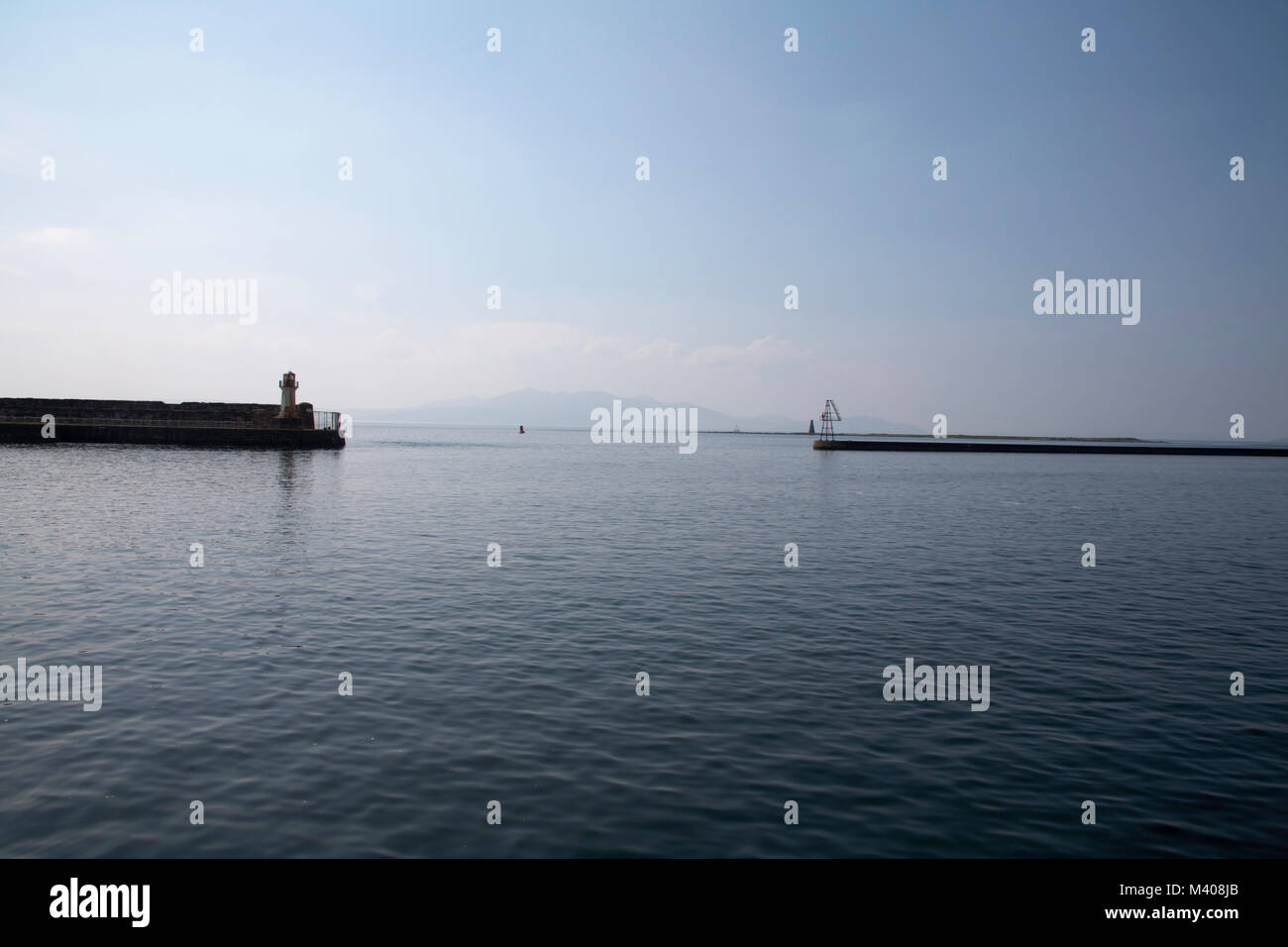 A view of the entrance to Ardrossan Harbour now Ardrossan Marina ...