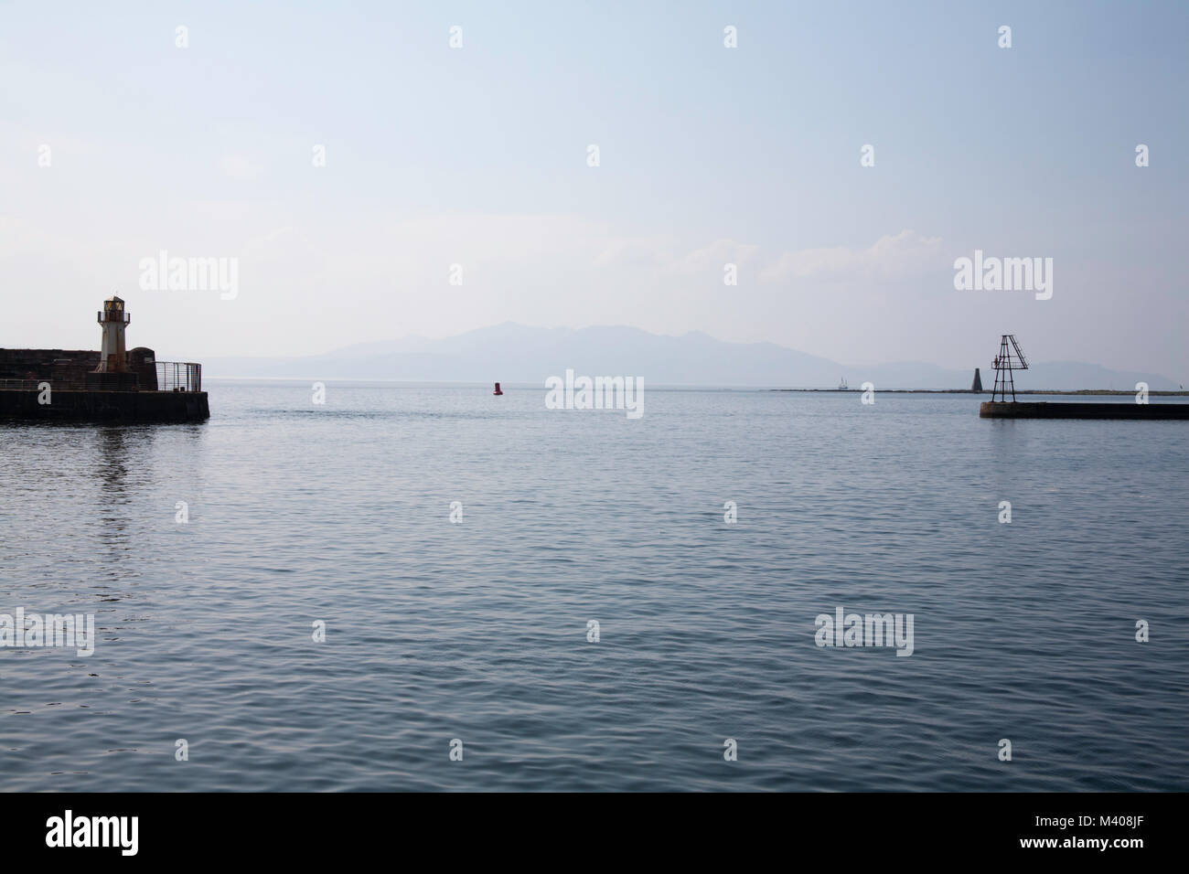 A view of the entrance to Ardrossan Harbour now Ardrossan Marina ...