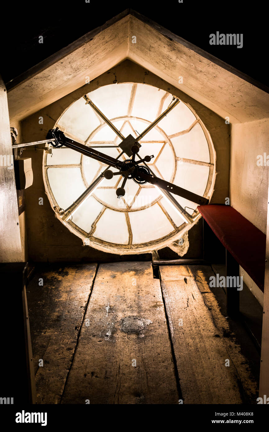 bath cathedral clock house Stock Photo - Alamy