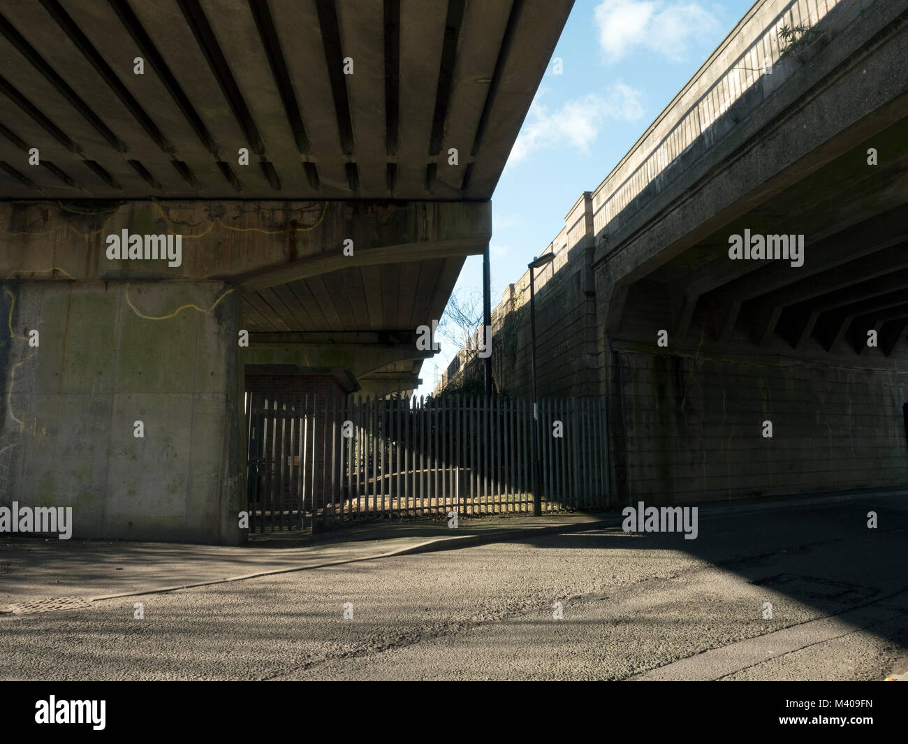 Underside of Redbridge Causeway, West bridge towards Totton, Hampshire ...