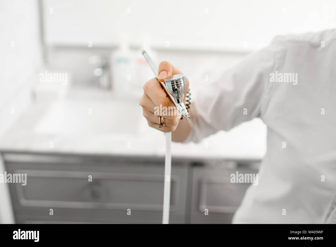 Splutter for hydration procedure Stock Photo - Alamy