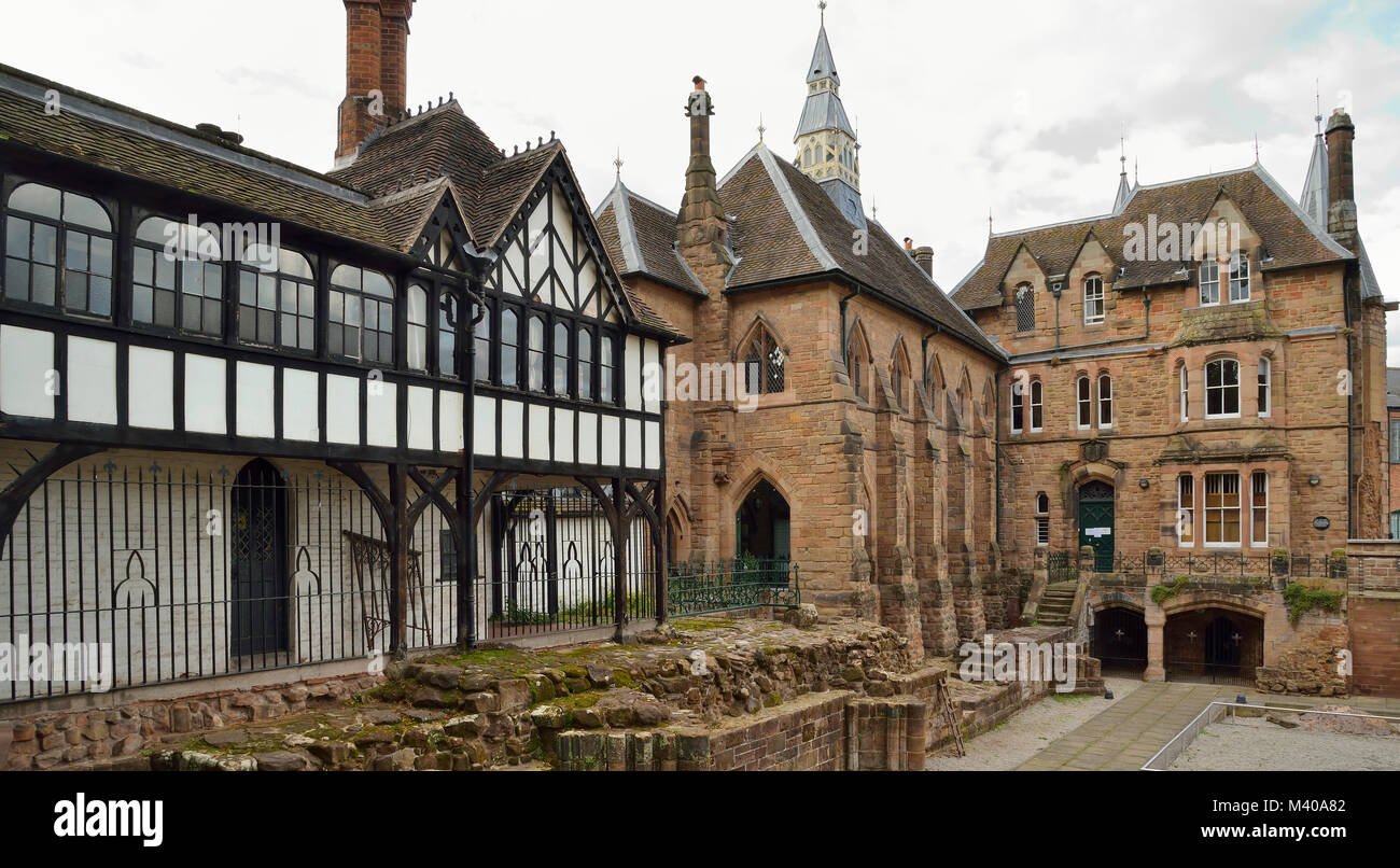 17th century timber framed building, 3-5 Priory Row & 19th Century Blue ...