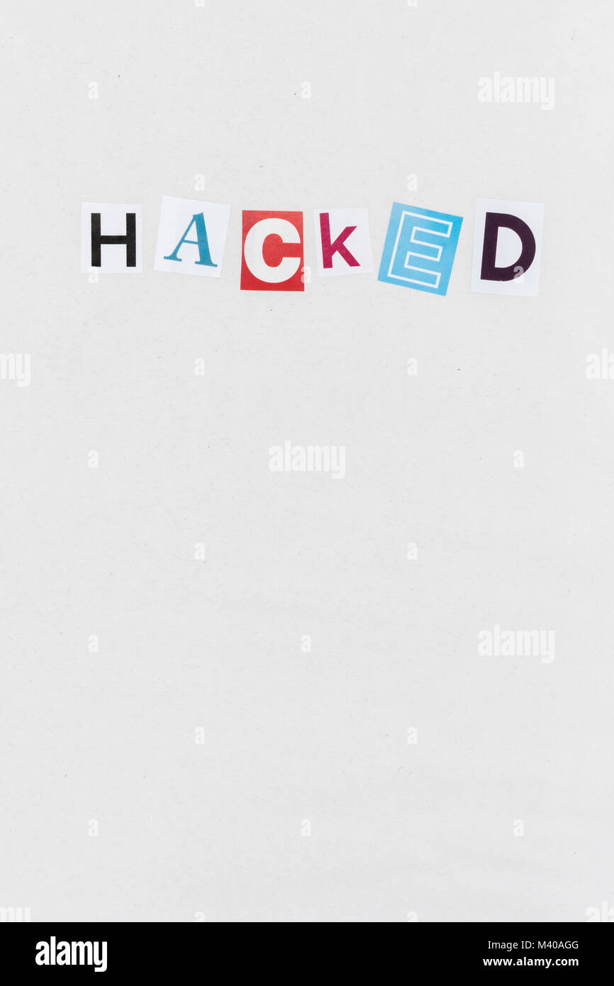 Ransom letters hi-res stock photography and images - Alamy