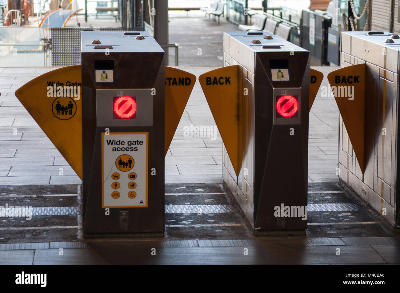 Toll gate sign hi-res stock photography and images - Alamy