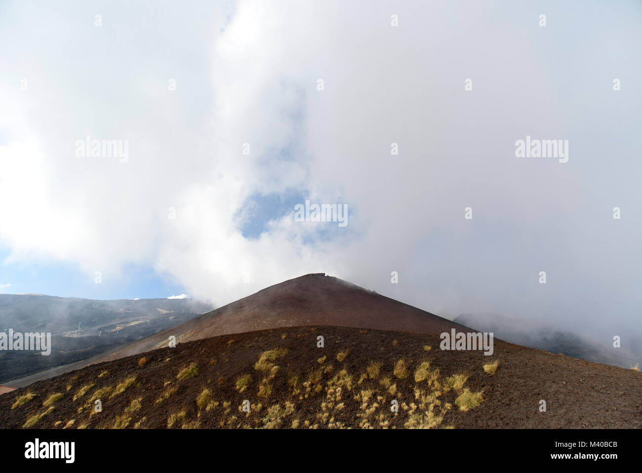 Etna Volcano view, Shelter Sapienza, Sicily, Italy Stock Photo - Alamy