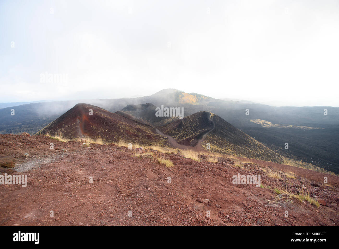 Etna Volcano view, Shelter Sapienza, Sicily, Italy Stock Photo - Alamy