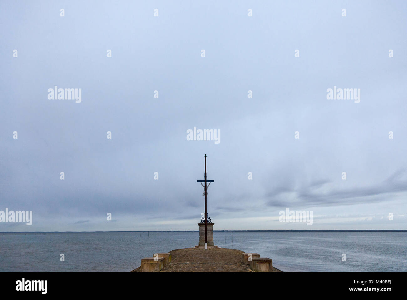 Sailors Cross (Croix des Marins) during a cloudy rainy afternoon in ...