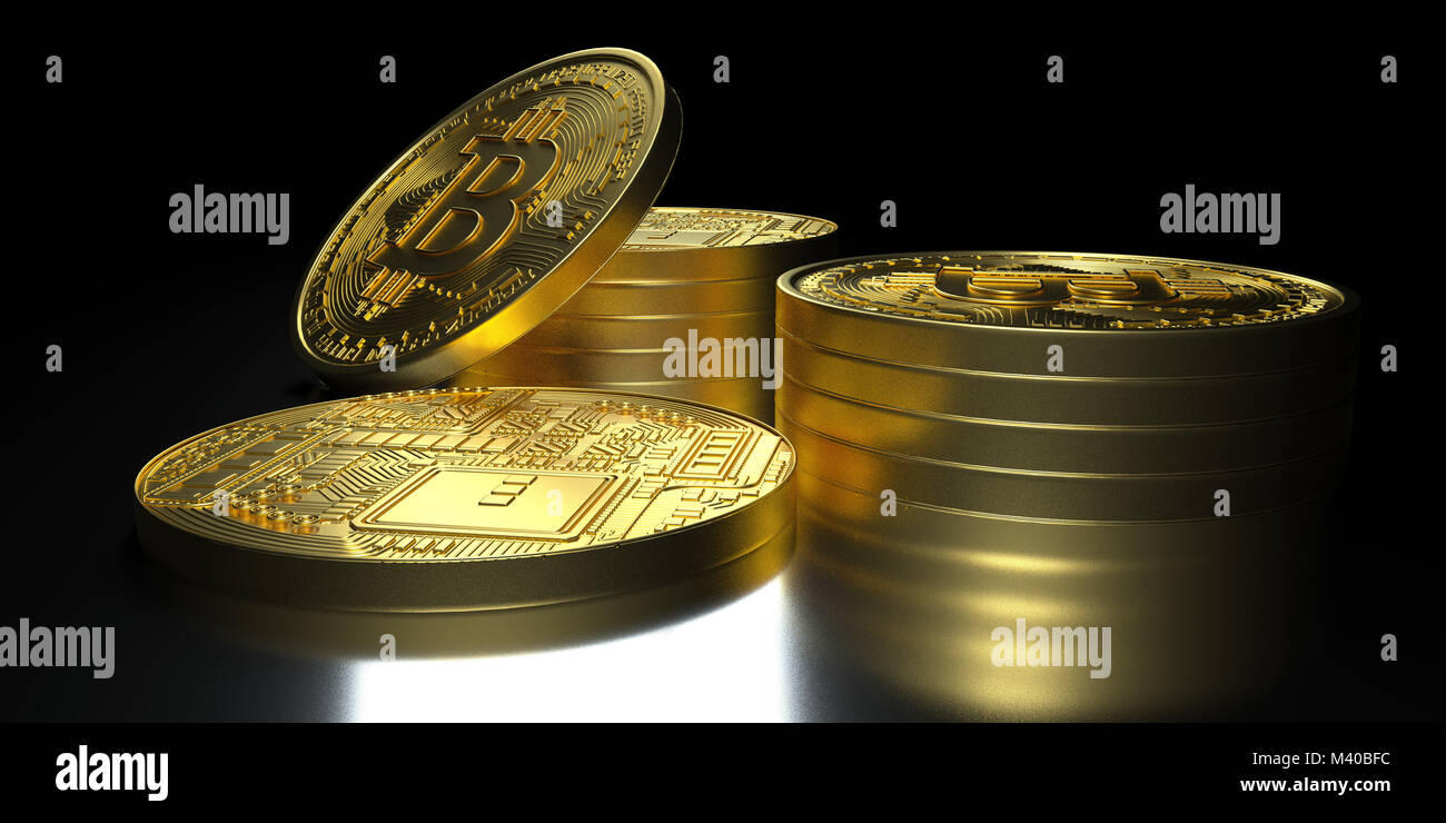 Extremely detailed and realistic high resolution 3D Bitcoin Image Stock ...