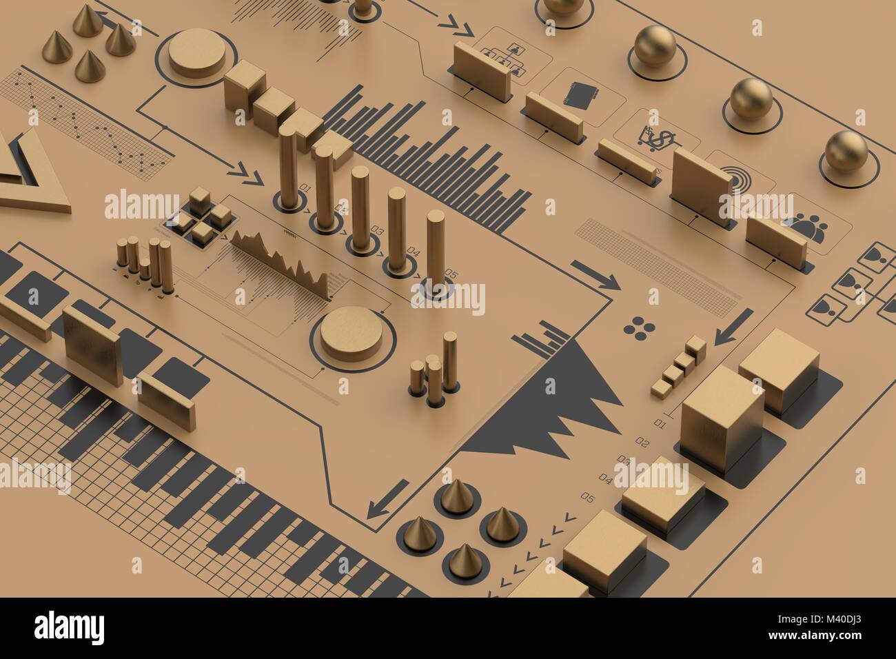 3d infographic background, business concept. 3D illustrating Stock ...