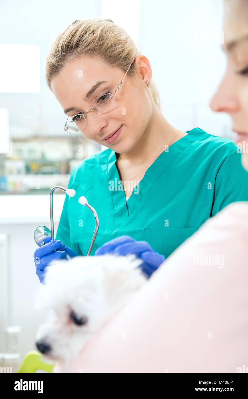 Female veterinarian assistant hi-res stock photography and images - Alamy