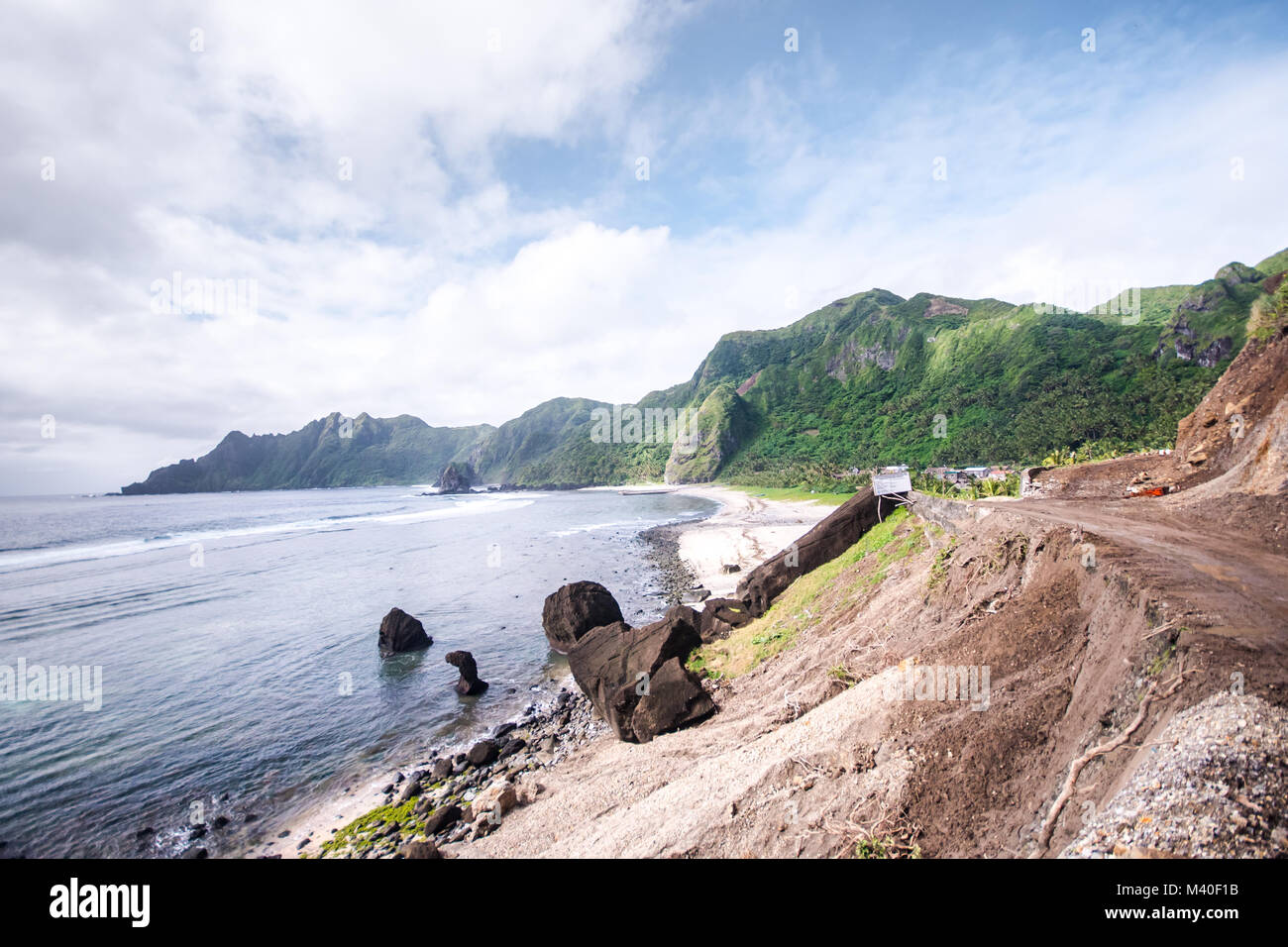 Road to heritage village of Chavayan, Sabtang, Batanes, Philippines ...