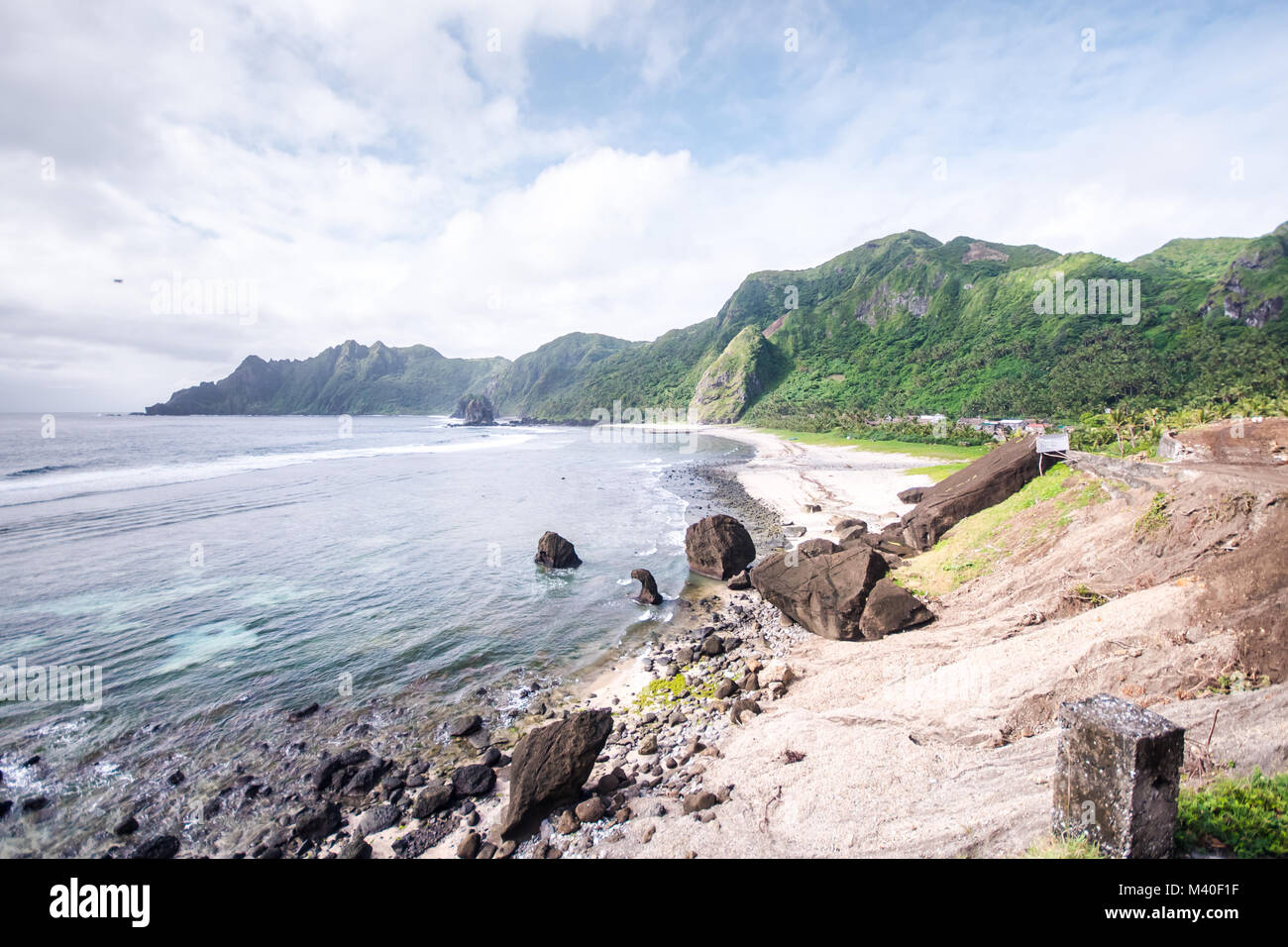 Road to heritage village of Chavayan, Sabtang, Batanes, Philippines ...