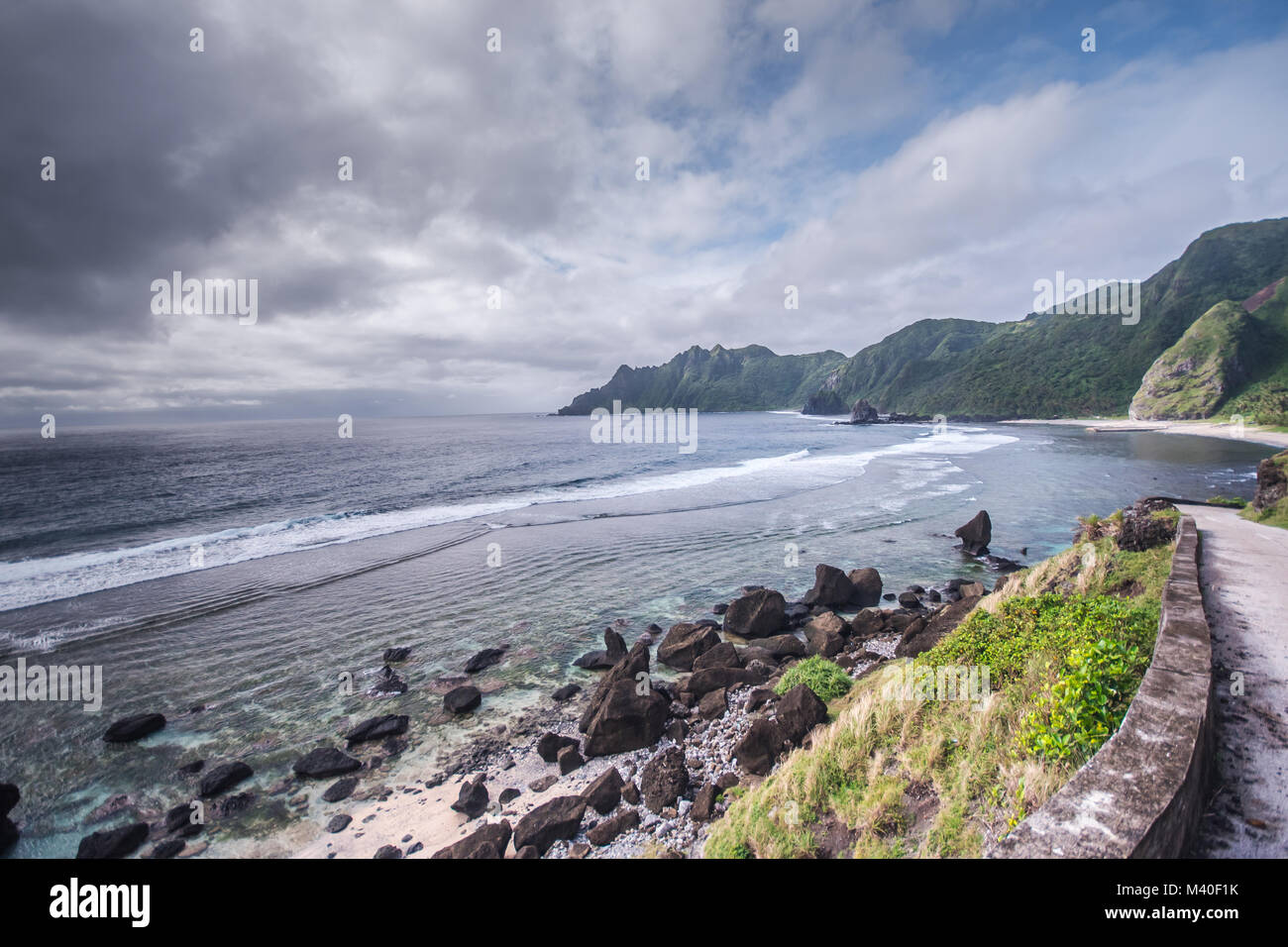 Road to heritage village of Chavayan, Sabtang, Batanes, Philippines ...