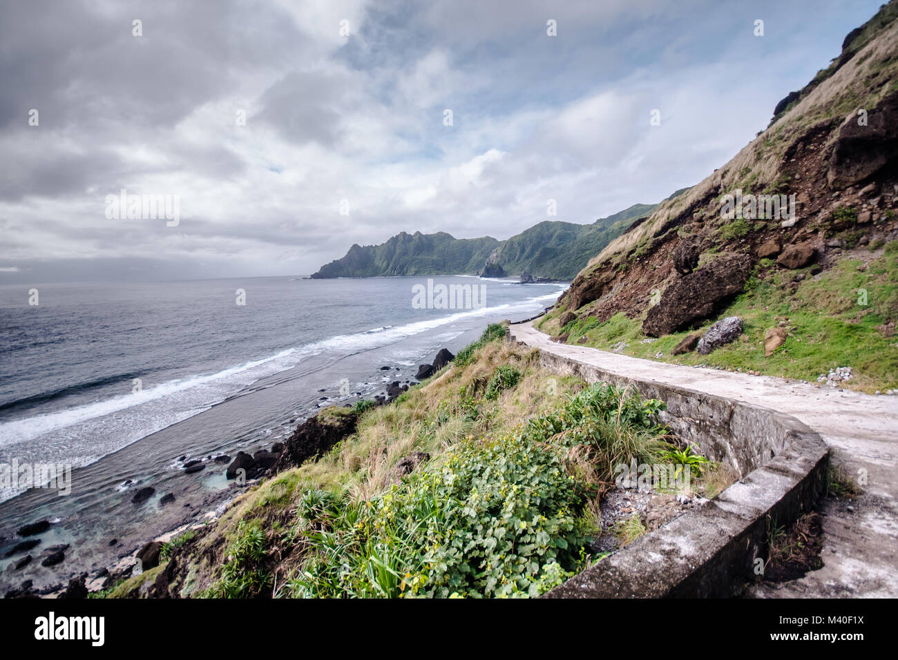 Road to heritage village of Chavayan, Sabtang, Batanes, Philippines ...