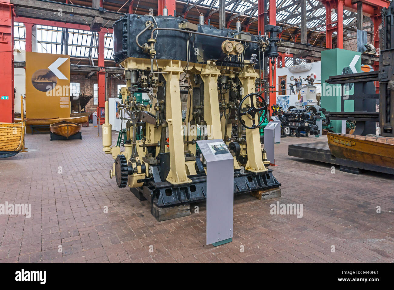 Interior of the Linthouse museum building at Scottish Maritime Museum ...