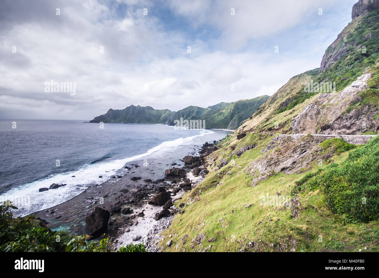 Road to heritage village of Chavayan, Sabtang, Batanes, Philippines ...