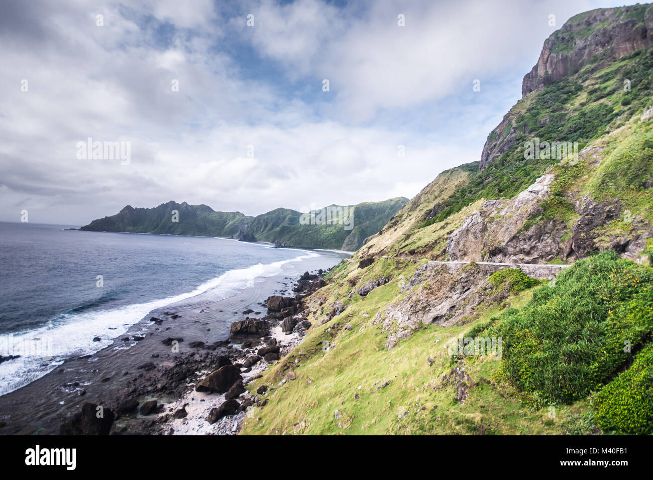 Road to heritage village of Chavayan, Sabtang, Batanes, Philippines ...
