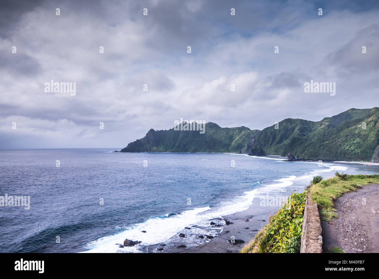 Road to heritage village of Chavayan, Sabtang, Batanes, Philippines ...