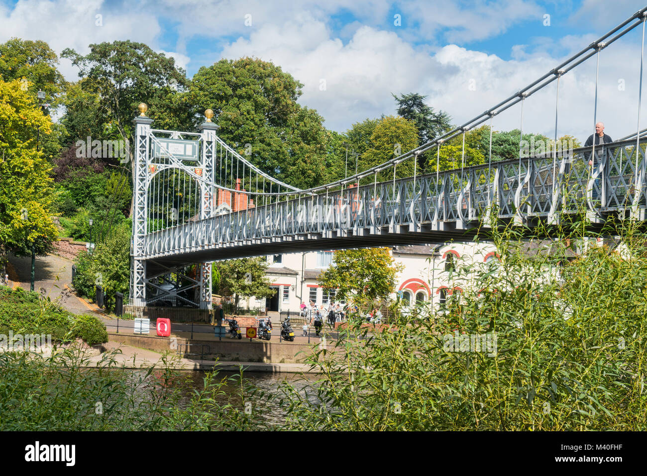 Queens Park Bridge Chester Uk High Resolution Stock Photography and ...