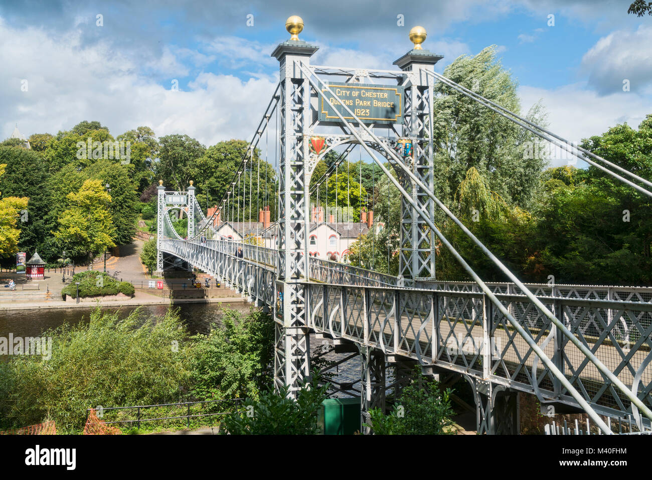 Queens Park Bridge Chester Uk High Resolution Stock Photography and ...