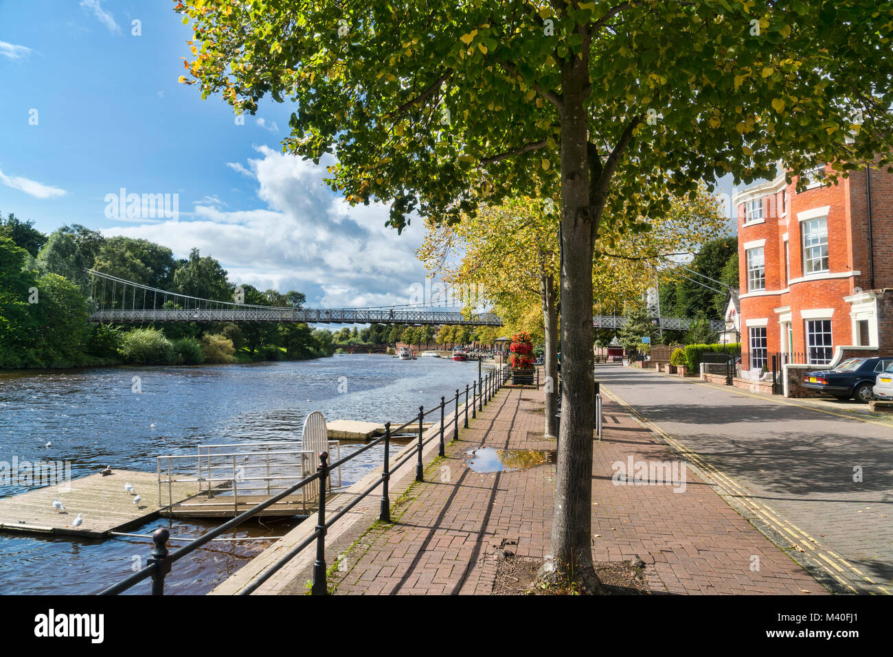 Chester city, River Dee, sunny, England, UK Stock Photo - Alamy