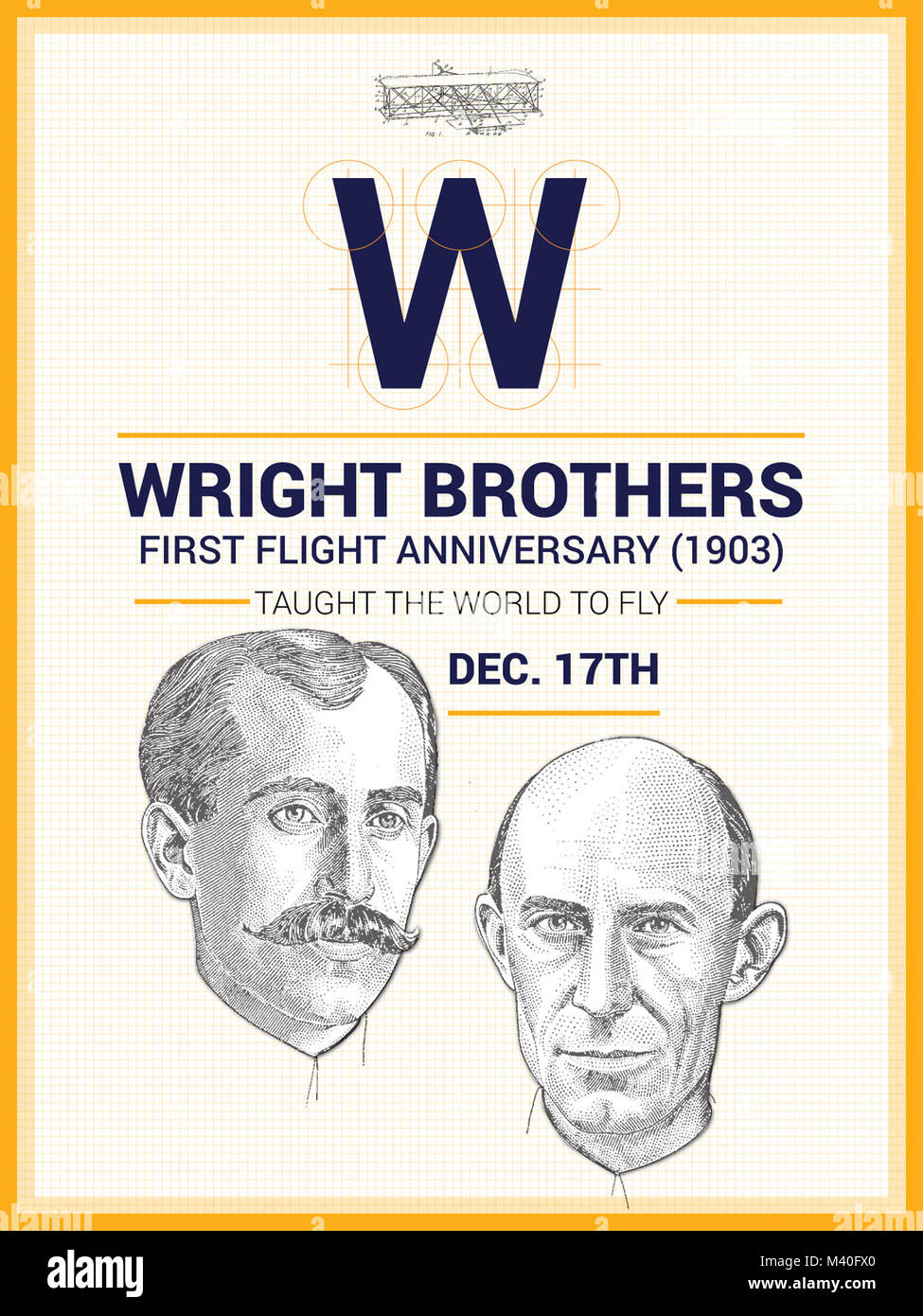WrightBrothersFirstFlight Posters by AirmanMagazine Stock Photo - Alamy