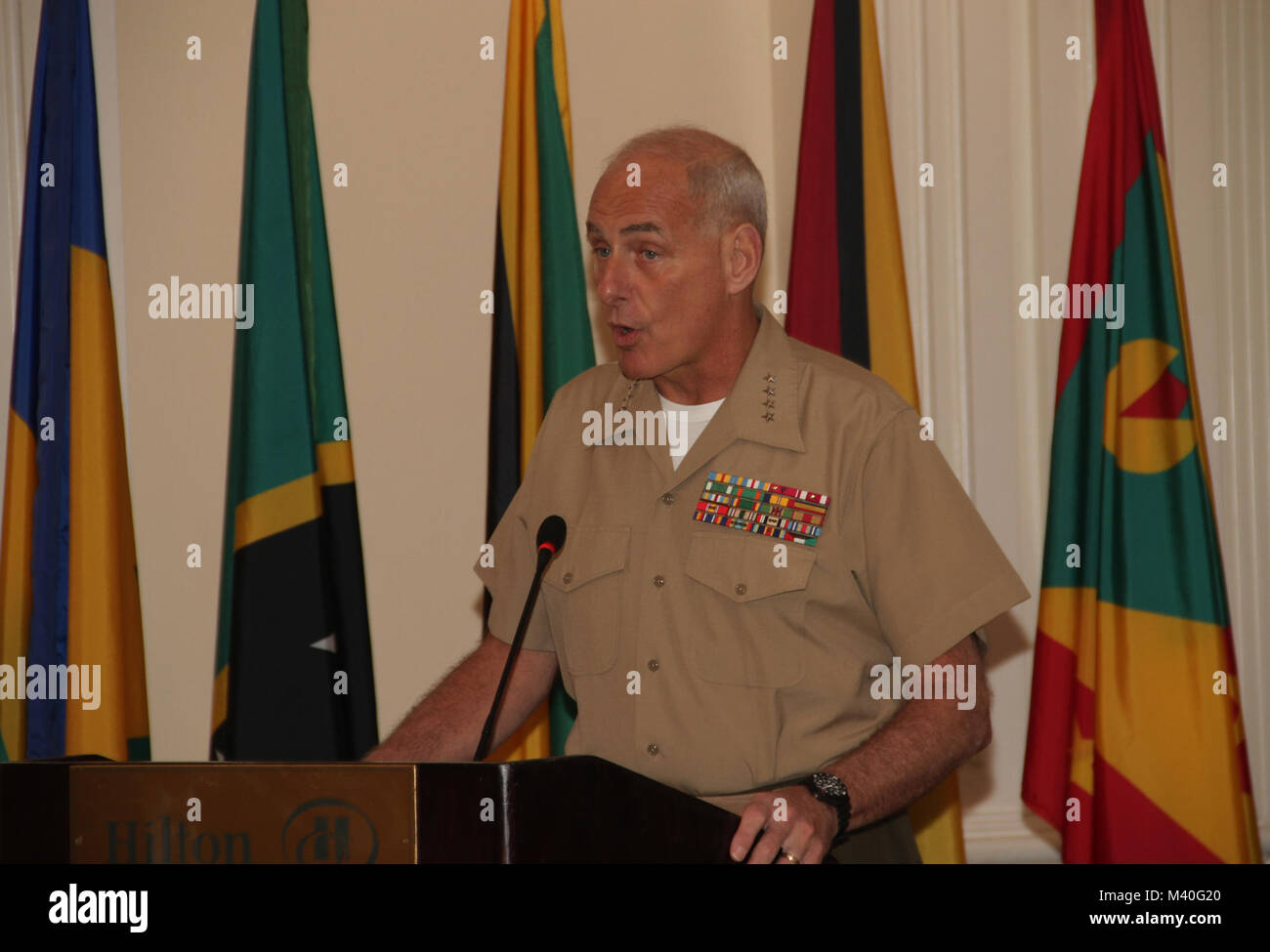 NASSAU, New Providence, Bahamas -- U.S. Marine Gen. John Kelly ...