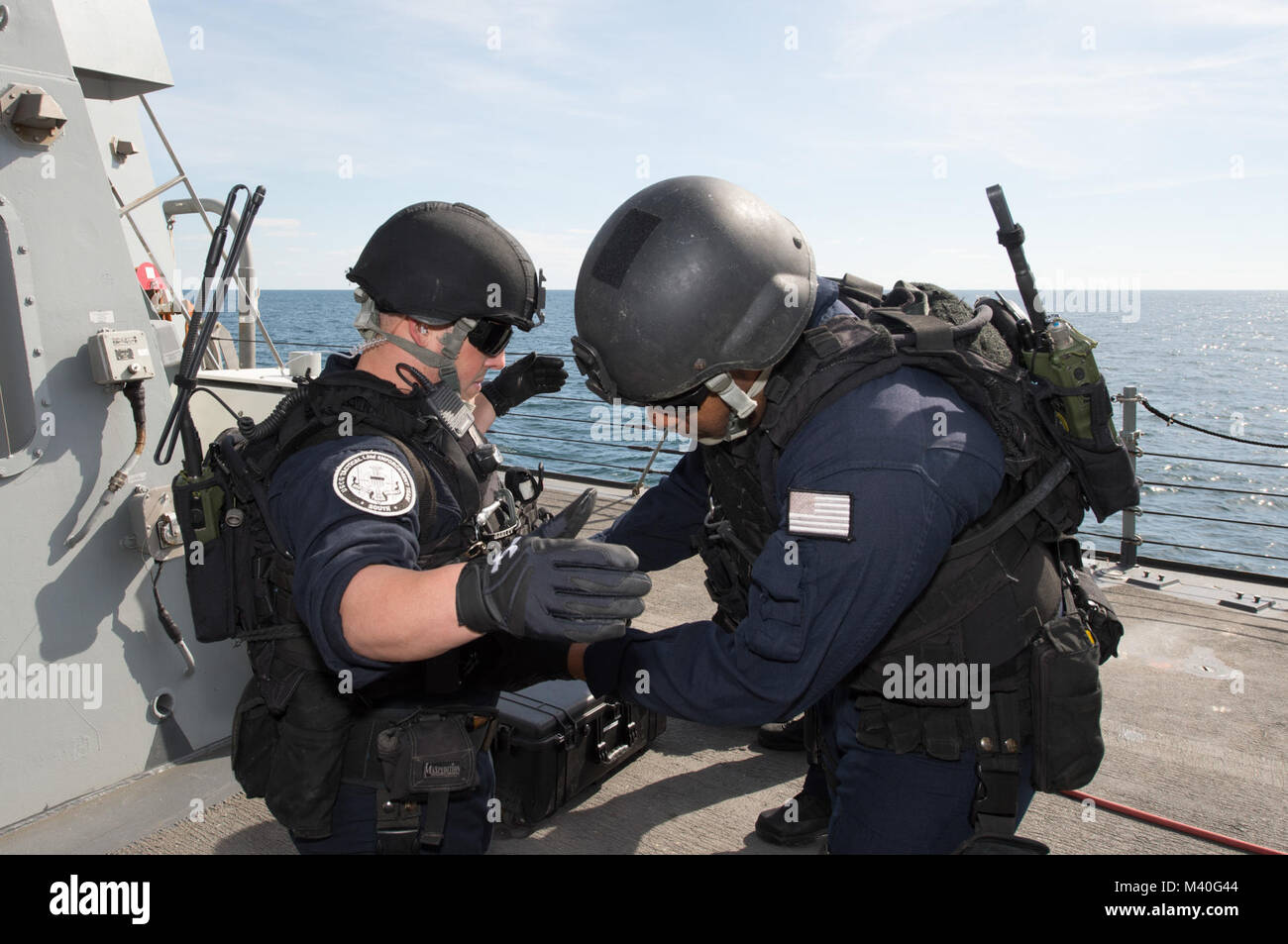 ATLANTIC OCEAN (Jan.29, 2015) – Members of the U.S. Coast Guard Law ...