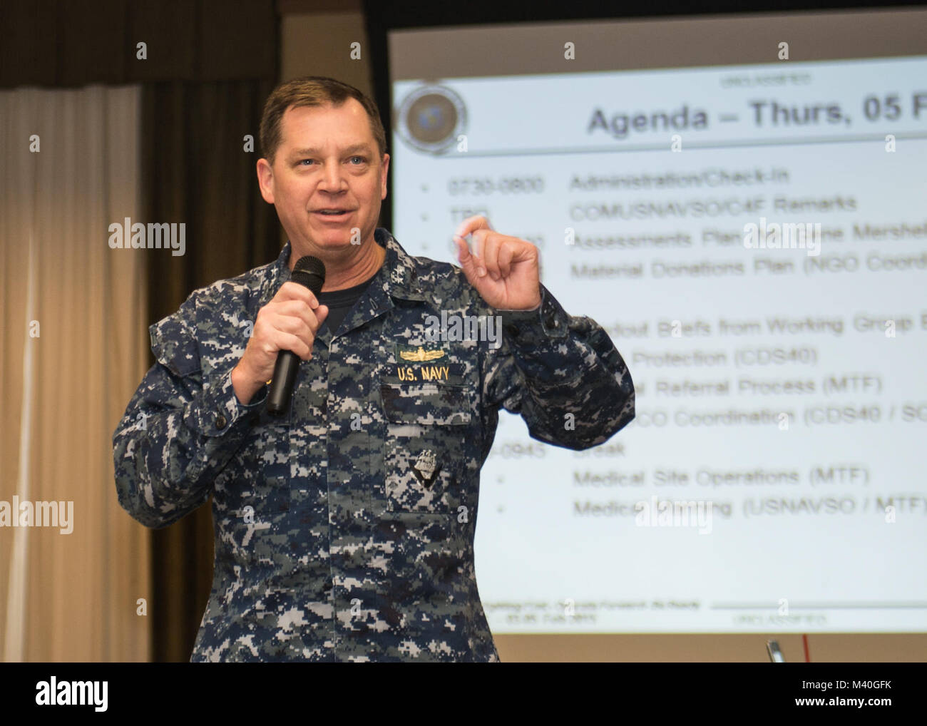Rear Adm. George W. Ballance, commander of U.S. Naval Forces Southern ...
