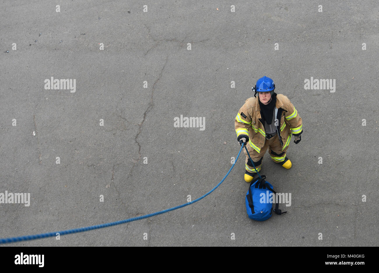 USAF Senior Airman Keith Engle, a firefighter with the 86th Civil ...