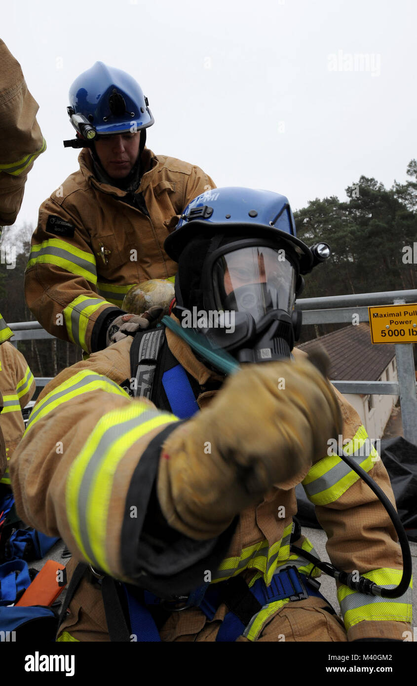 Mr. Carsten Berberich, a firefighter crew chief with the 86th Civil ...