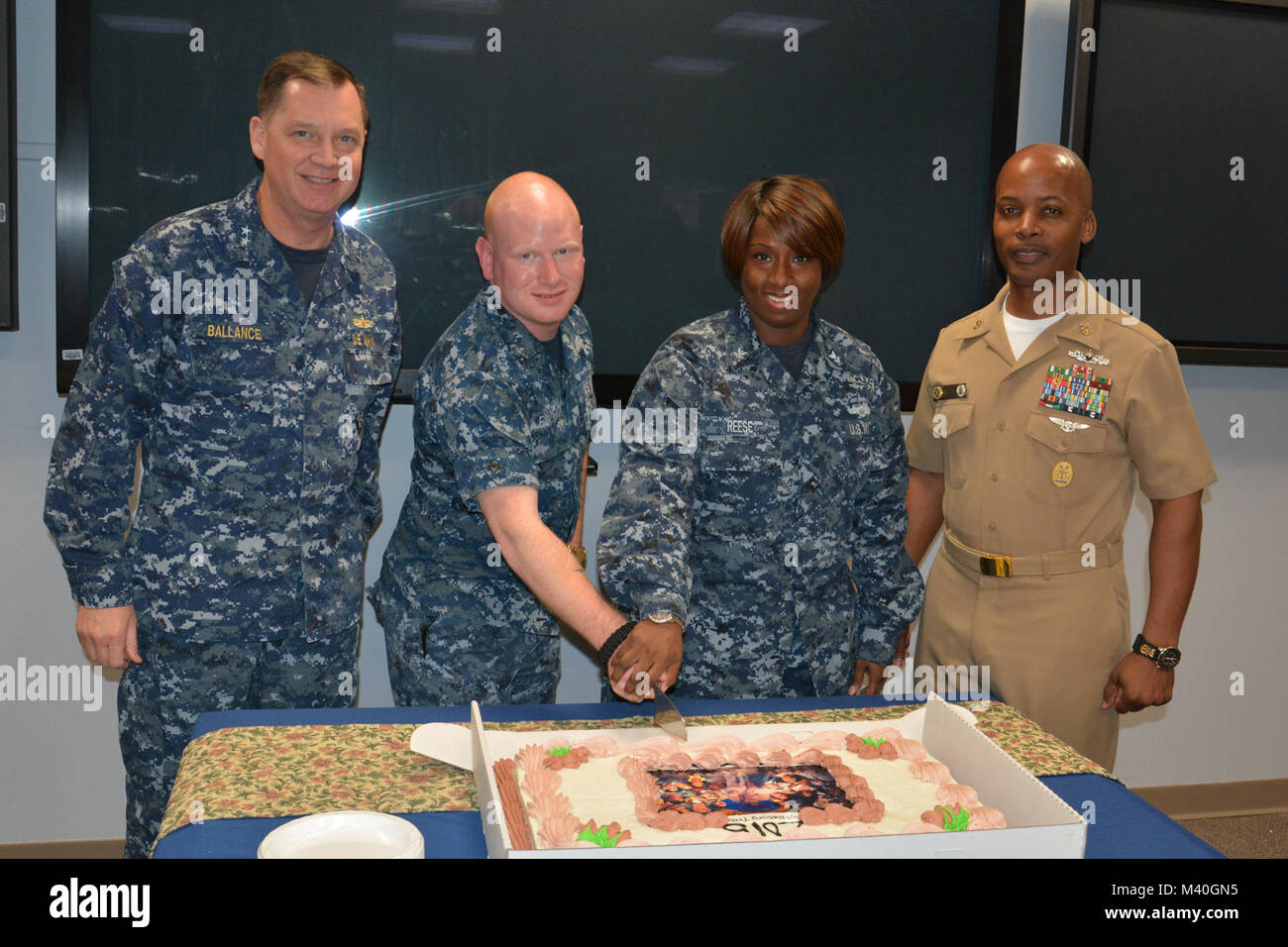 MAYPORT, Fla. (Feb. 25, 2015) – From Left to right, Rear Adm. George ...