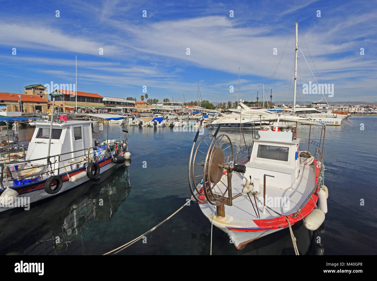 Cyprus harbour boats hi-res stock photography and images - Alamy