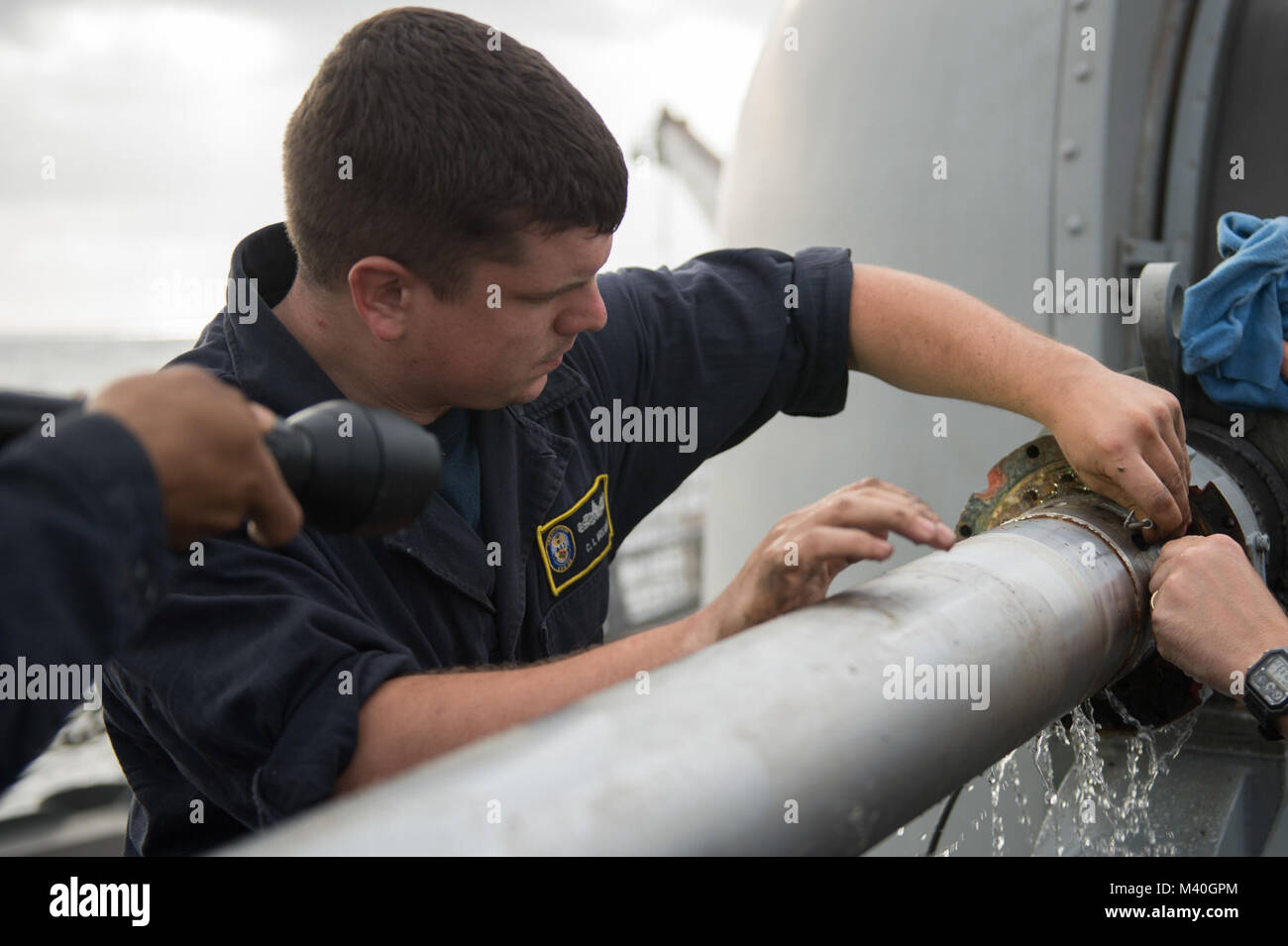 Mk 75 naval gun system hi-res stock photography and images - Alamy