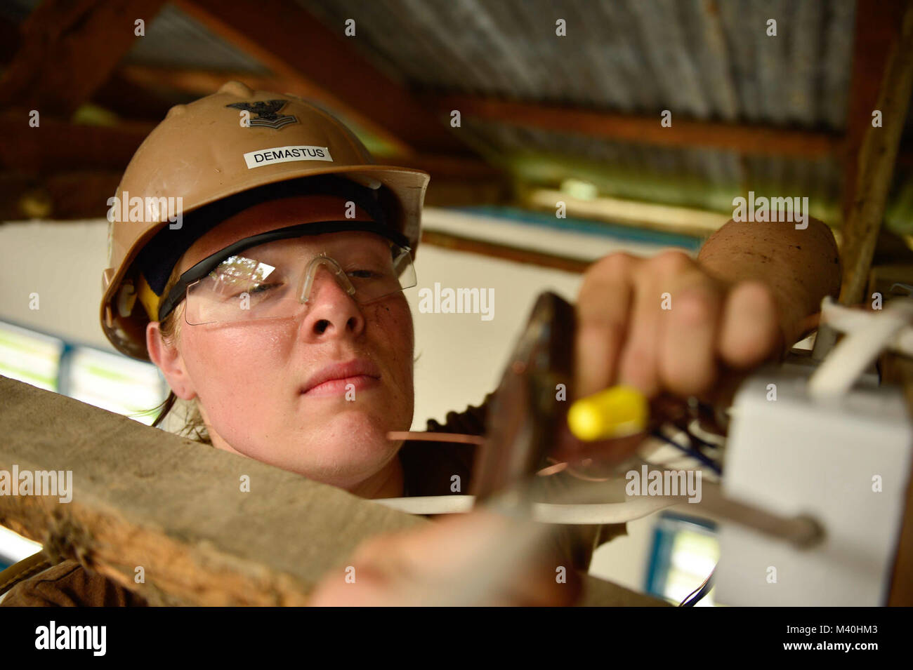 150414-N-AT101-042 BELIZE CITY, Belize, (April 14, 2015) – Construction ...