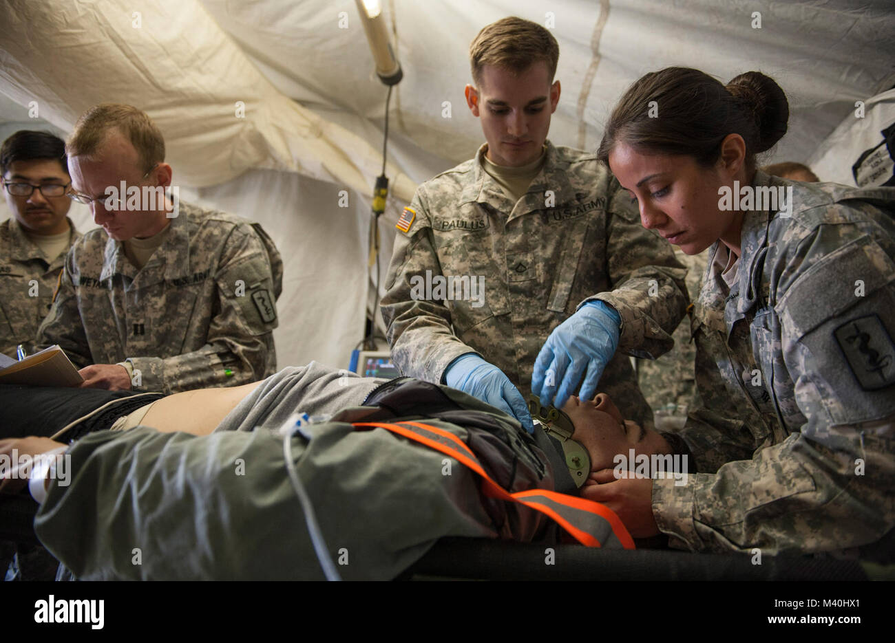 Members of the 212th Combat Support Hospital constructed a fully ...