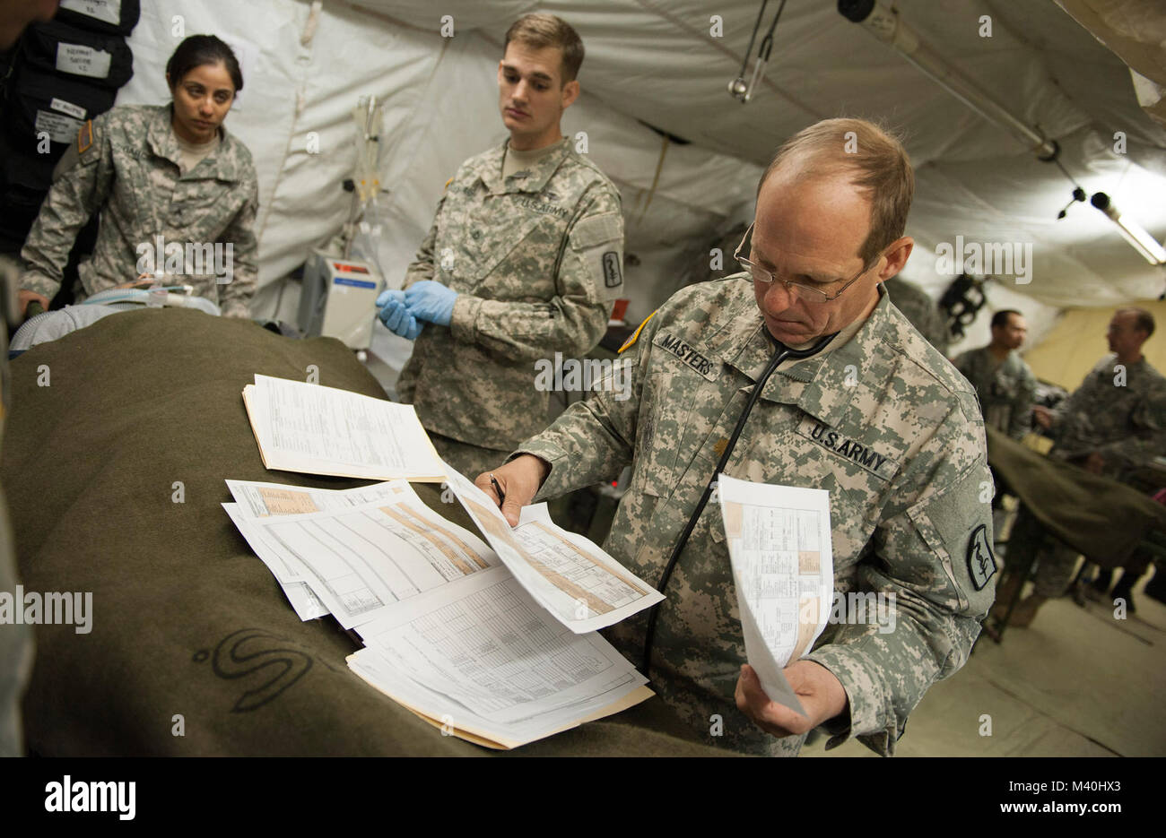 Members of the 212th Combat Support Hospital constructed a fully ...