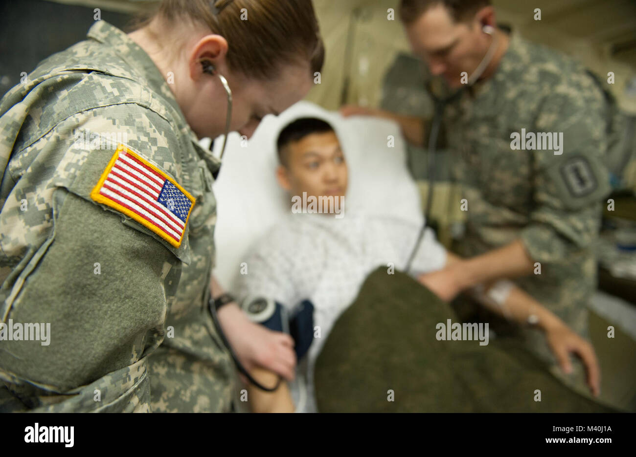 U.S. Army Private First Class Minjae Lee, a paralegal with the 1-214th ...