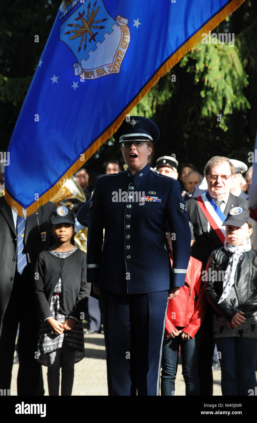 United States Air Force Senior Airman Carmen Embroski, a member of the ...